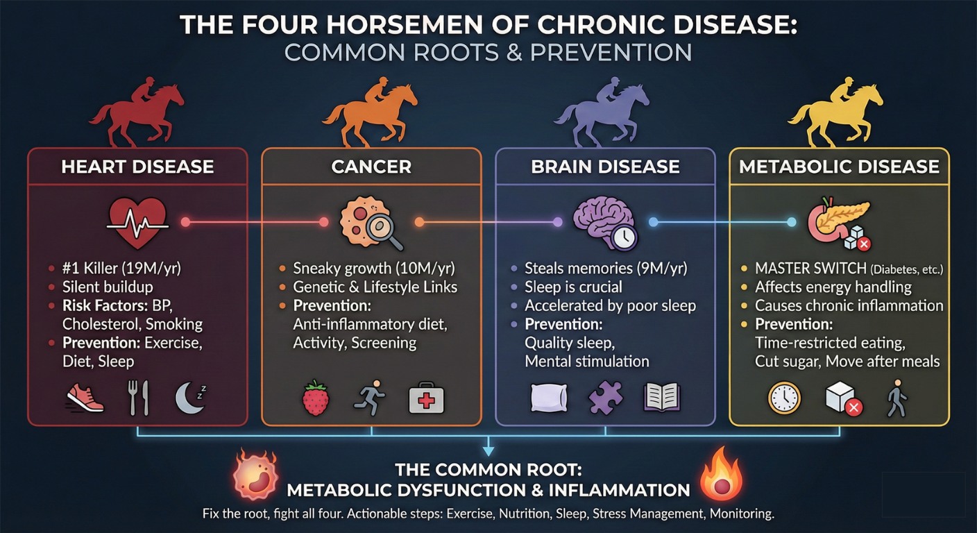 The Four Horsemen Stealing Your Longevity (And How To Fight Back)